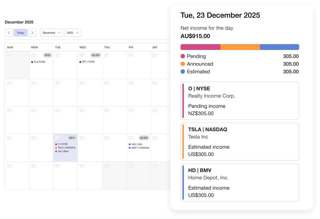Dividend Tracker | Track your Dividends